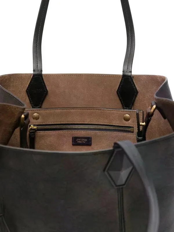 JIMMY CHOO Diamond Medium Tote Bag - Brown