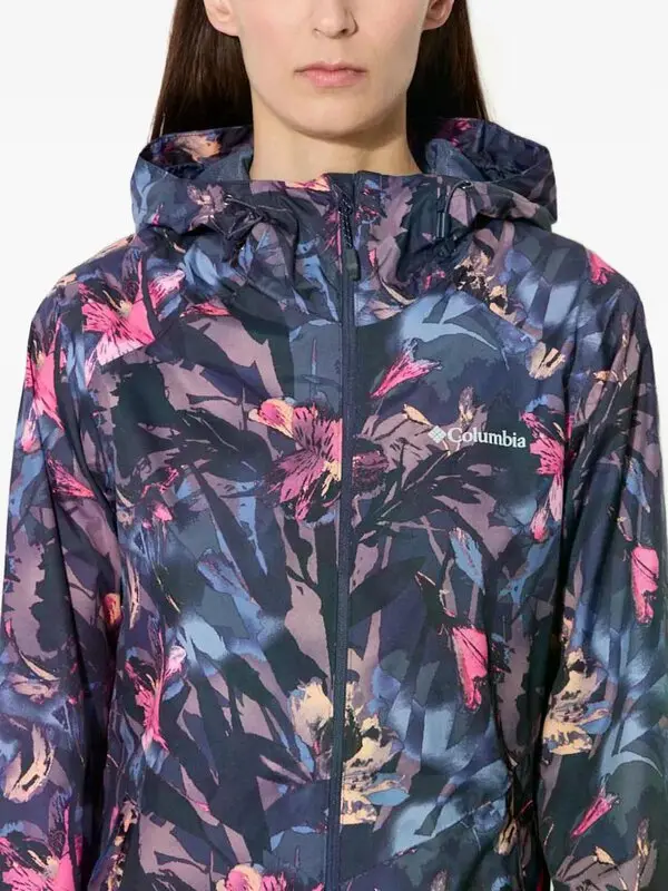 Columbia Floral Print Hooded Jacket