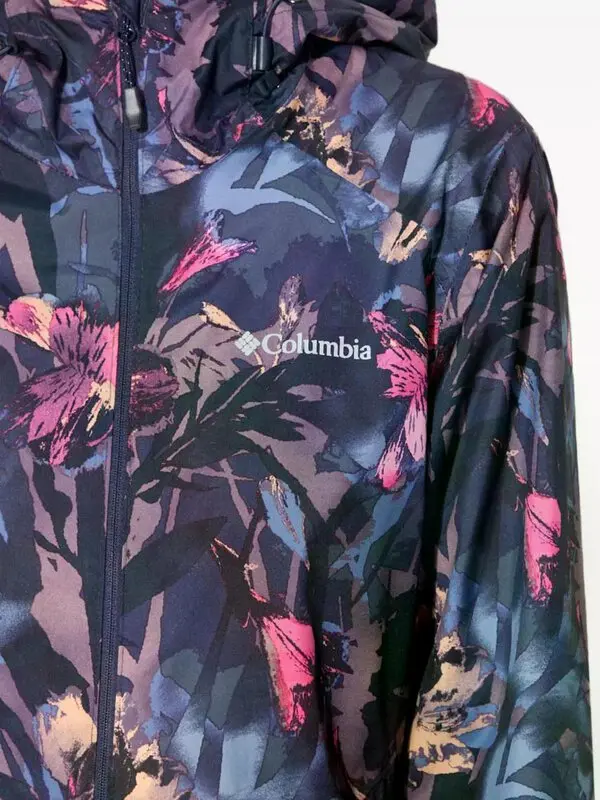 Columbia Floral Print Hooded Jacket