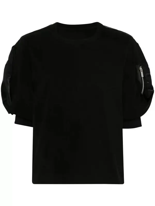 Sacai Cotton Jersey T-shirt - Black