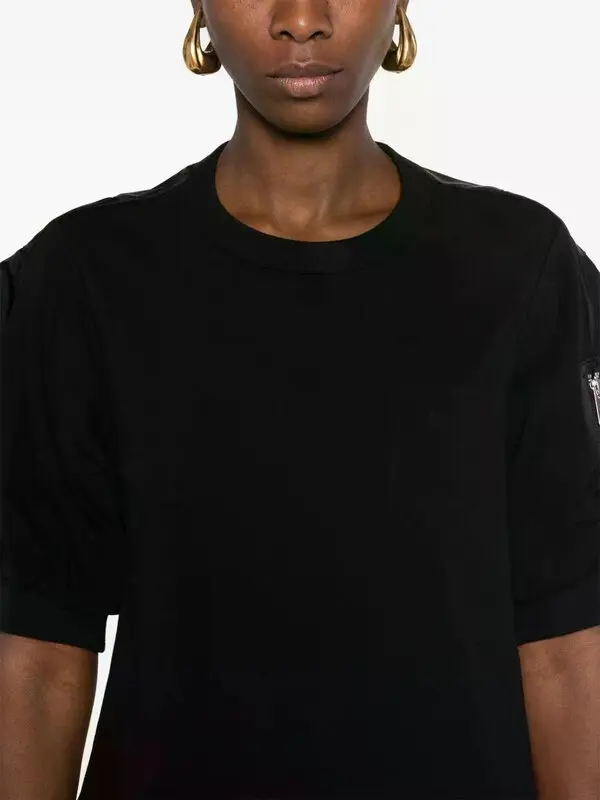 Sacai Cotton Jersey T-shirt - Black