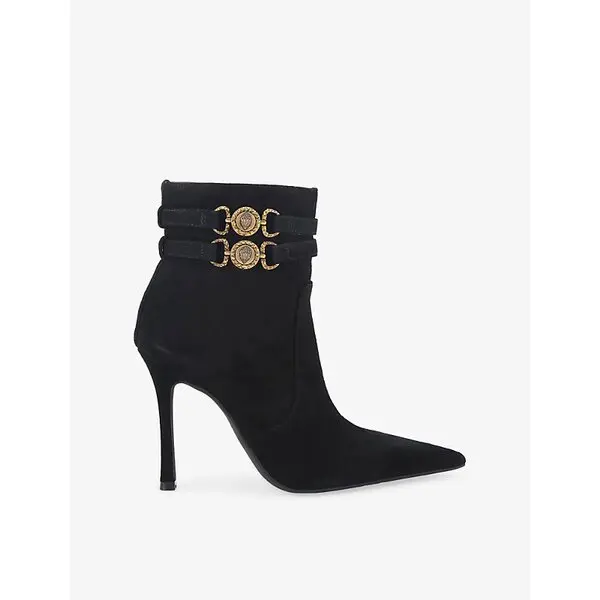 Kurt Geiger Mansion Heeled Suede Ankle Boots