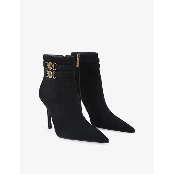 Kurt Geiger Mansion Heeled Suede Ankle Boots