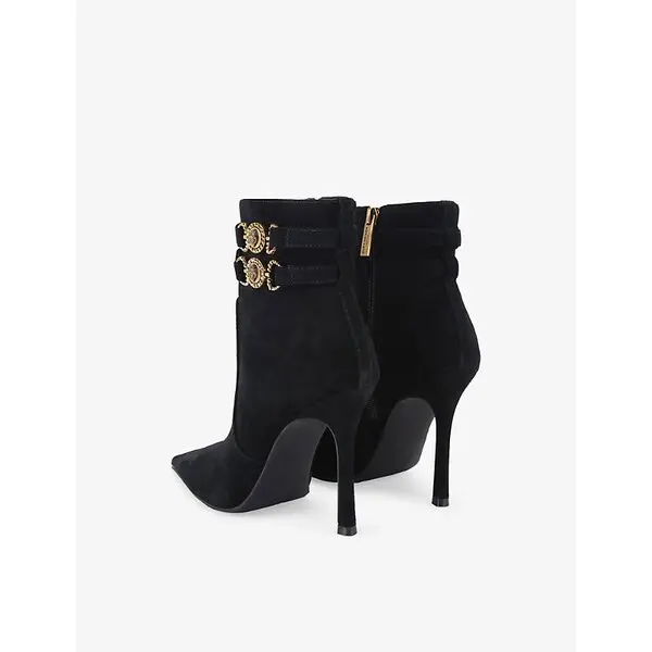 Kurt Geiger Mansion Heeled Suede Ankle Boots