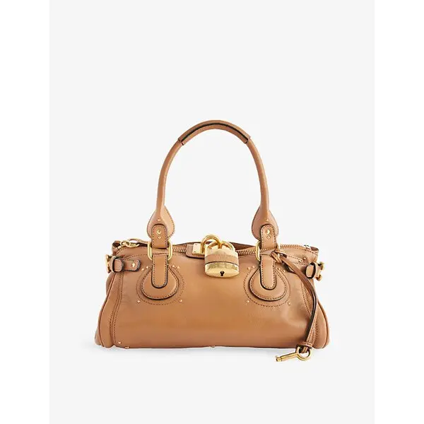 Chloé Paddington Leather Shoulder Bag - Mustang Brown