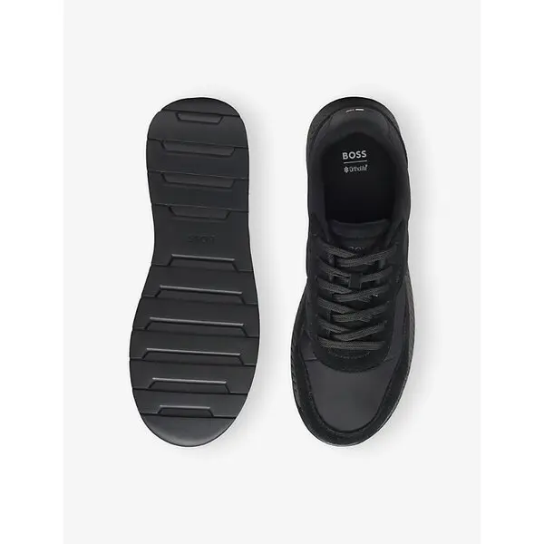 BOSS Running Mesh And Suede Trainers