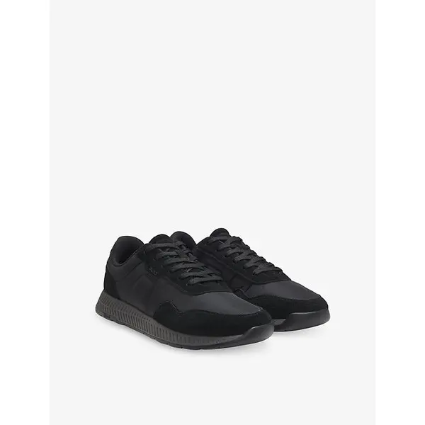 BOSS Running Mesh And Suede Trainers