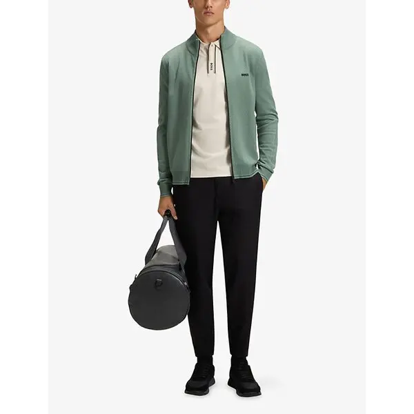BOSS Running Mesh And Suede Trainers