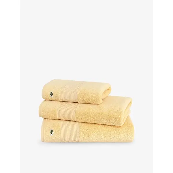 Lacoste L Lecroco Cotton Towel - Sesame