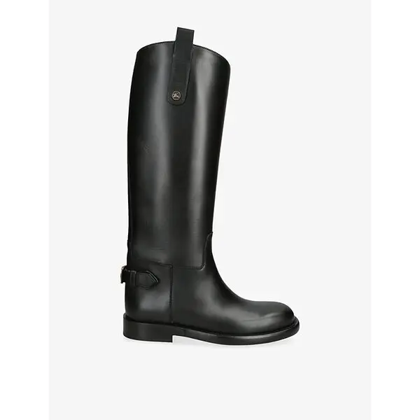 Burberry Cavalier Knee-high Leather Boots