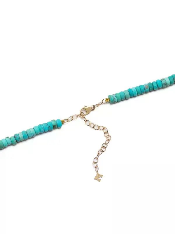 Mateo 14kt Yellow Gold Turquoise Bead Necklace