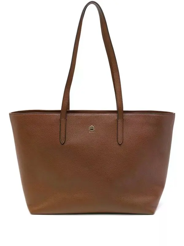 Bally Logo-stamp Leather Tote Bag