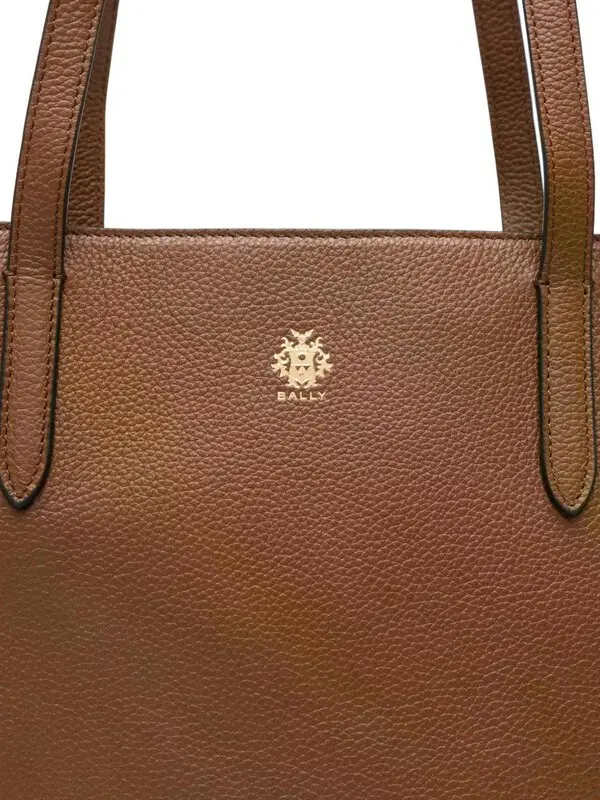 Bally Logo-stamp Leather Tote Bag
