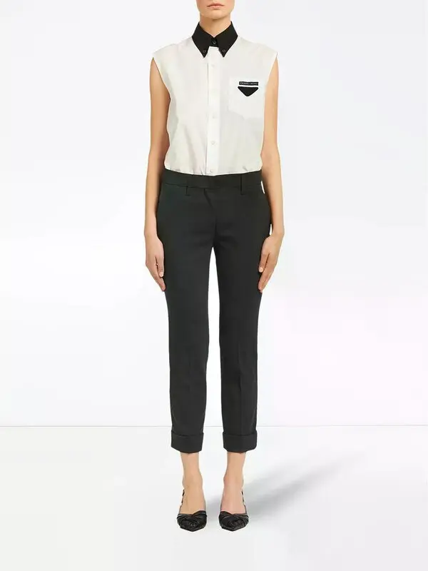 Prada Stretch Natté Trousers
