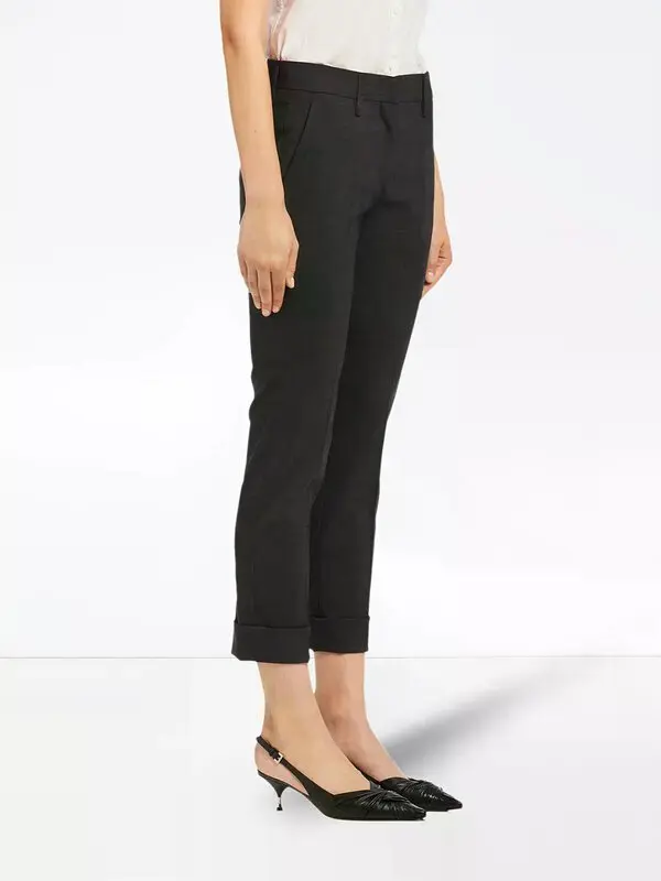 Prada Stretch Natté Trousers