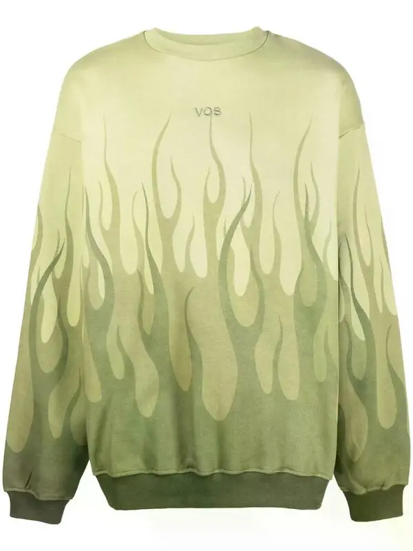 VISION OF SUPER Flame-printed Sweatshirt