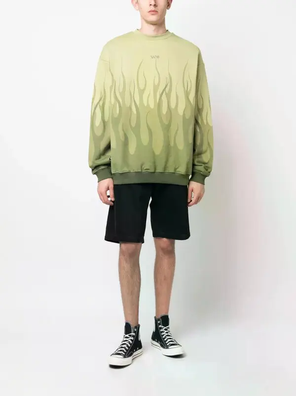 VISION OF SUPER Flame-printed Sweatshirt