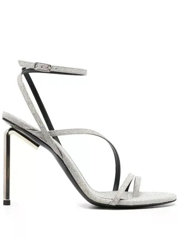 Off-White Allen Glitter 110mm Leather Sandals