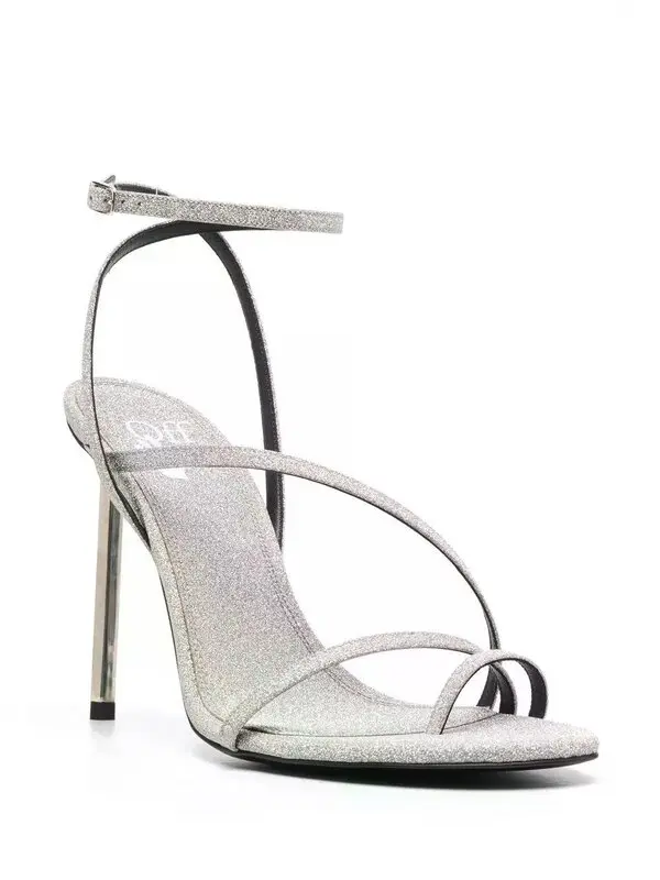Off-White Allen Glitter 110mm Leather Sandals