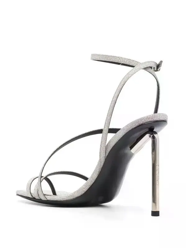 Off-White Allen Glitter 110mm Leather Sandals