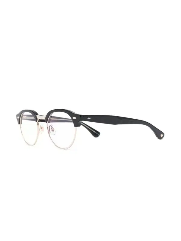 Garrett Leight Contrasting-bridge Detail Glasses