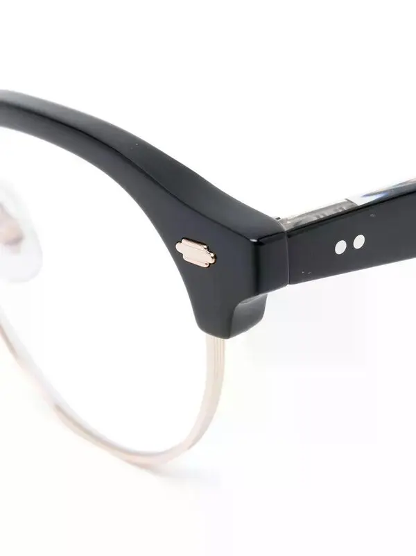 Garrett Leight Contrasting-bridge Detail Glasses