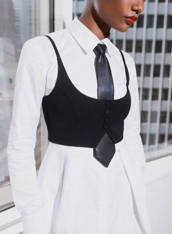 FLEUR DU MAL Maxwell Cropped Vest