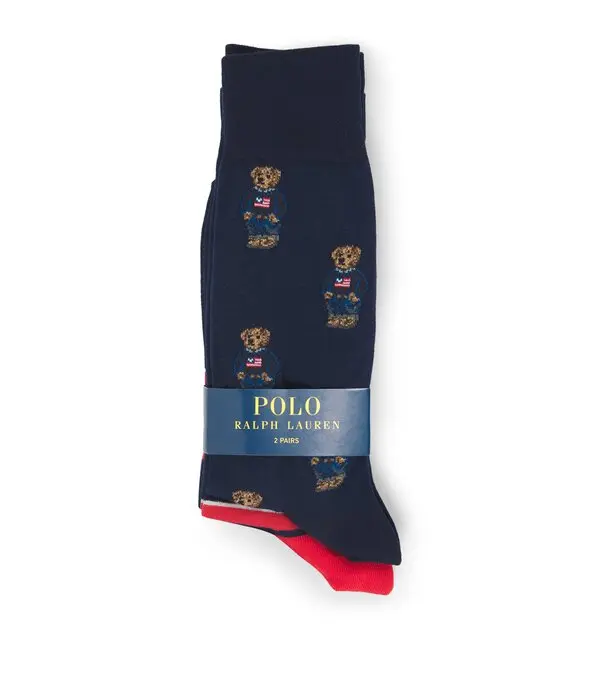 Ralph Lauren Polo Bear Socks - Navy