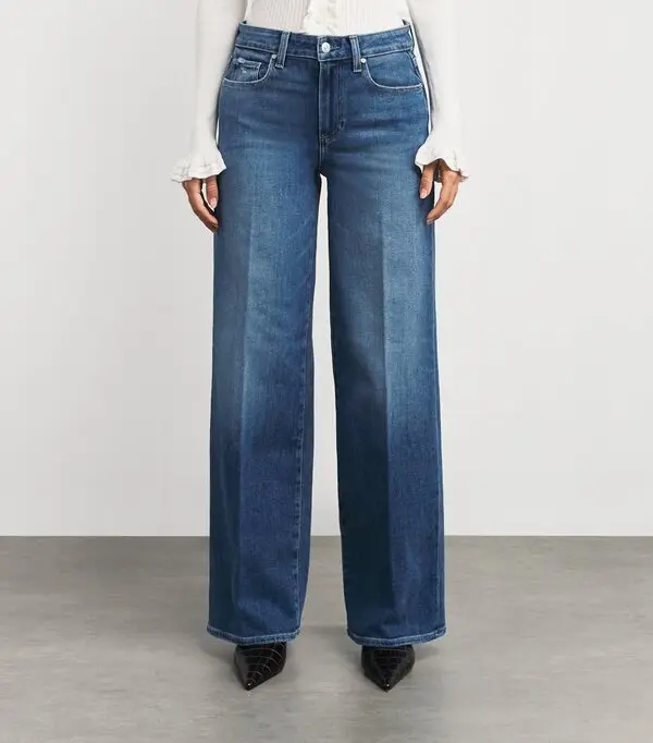 Paige Tatum Wide-leg Jeans - Blue