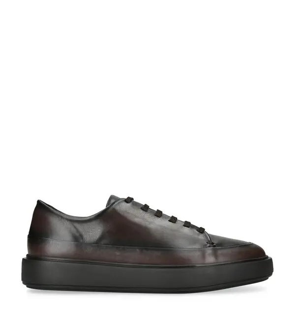 Officine Creative Release Leather Sneakers - Brown