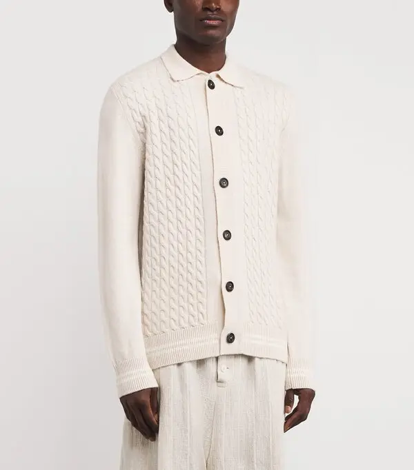 Eleventy Cashmere Collared Cardigan
