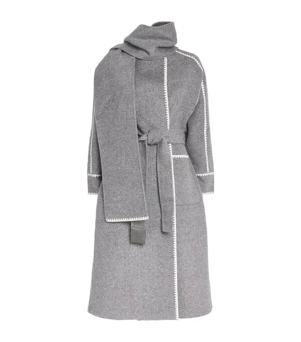 Maje Wool-blend Scarf Coat