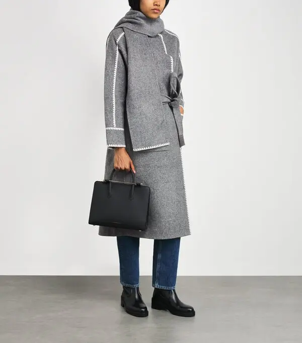 Maje Wool-blend Scarf Coat