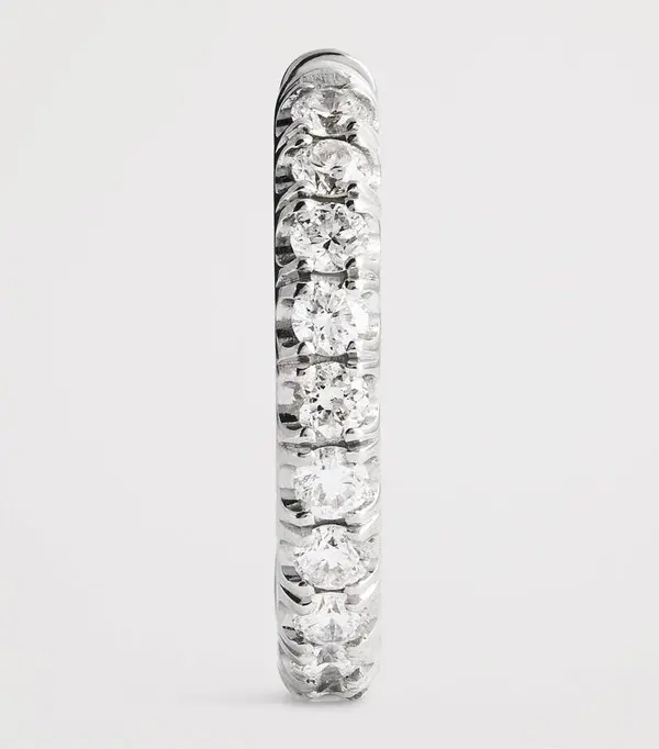SPINELLI KILCOLLIN Micro Diamond Hoop Earring - White