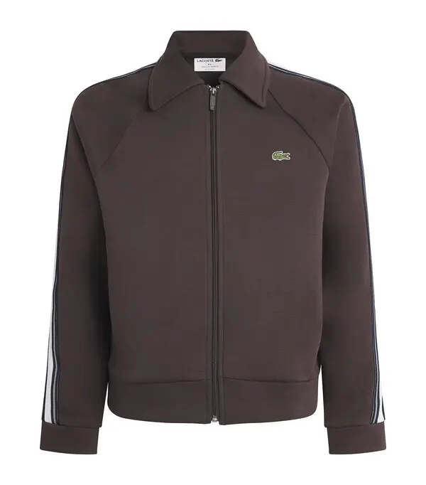 Lacoste Cotton-blend Track Jacket - Brown