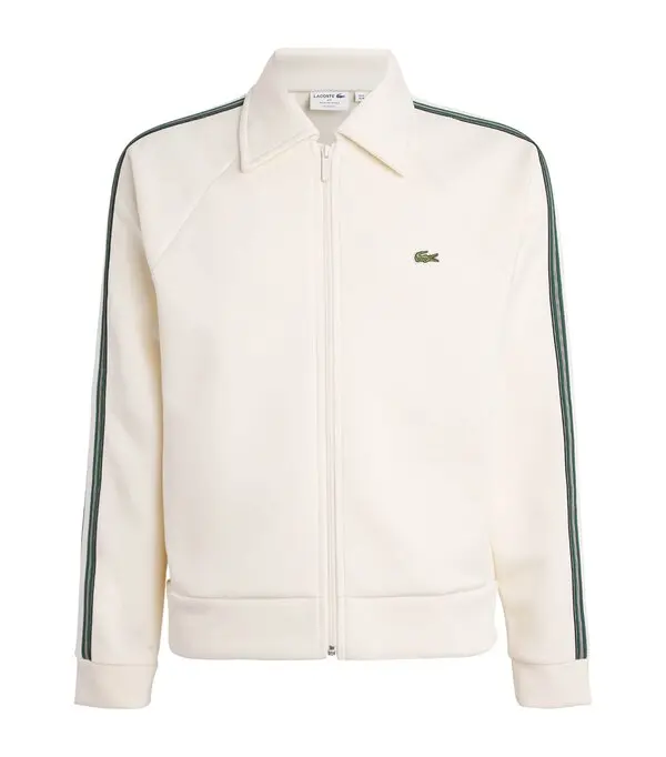 Lacoste Cotton-blend Track Jacket - Ivory