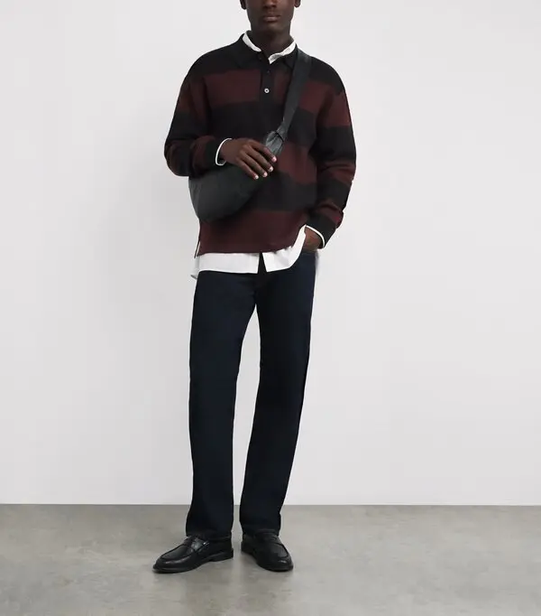 NN.07 Wool Stripe Rugby Polo Sweater
