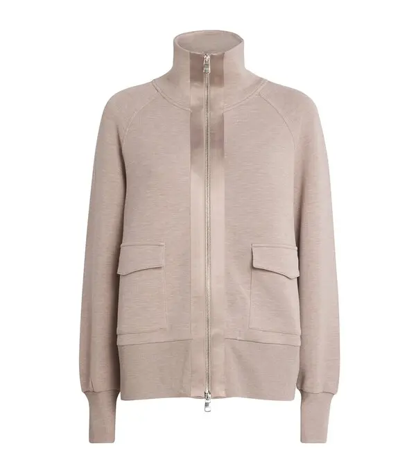 Varley Roxbury Zip-up Sweatshirt - Brown