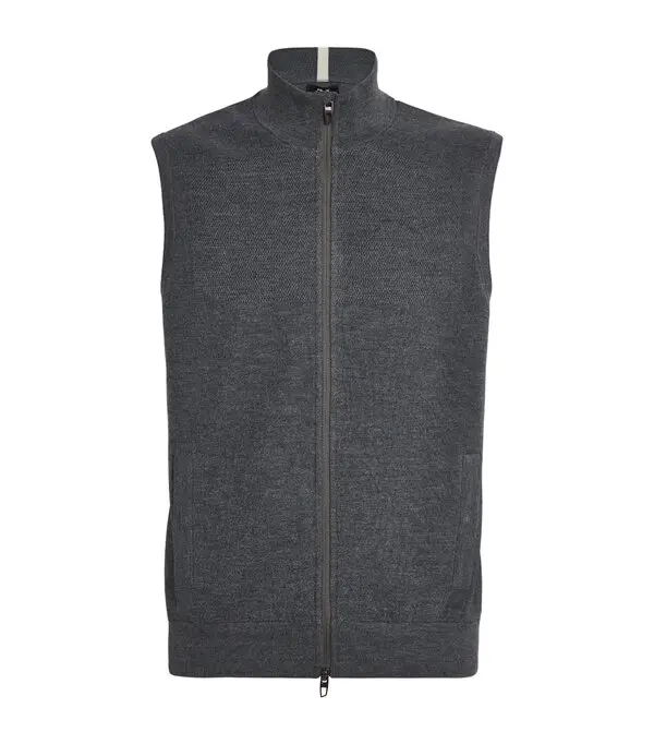 Rlx Ralph Lauren Coolmax Zip-up Sweater Vest