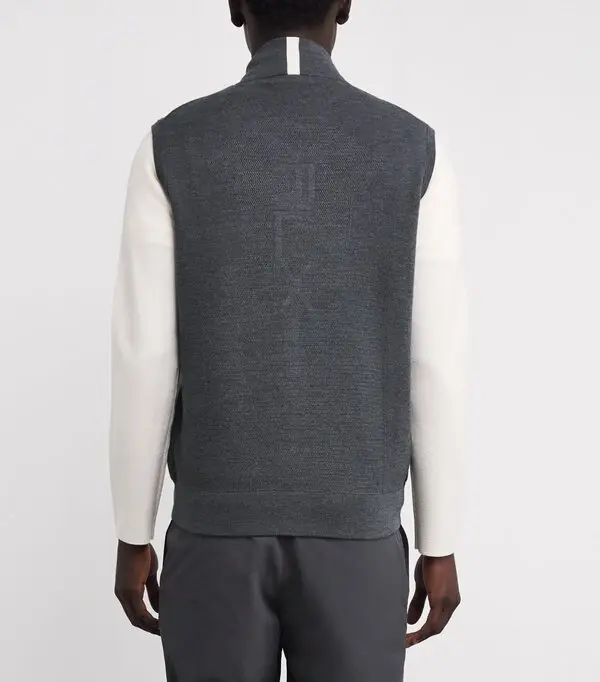 Rlx Ralph Lauren Coolmax Zip-up Sweater Vest