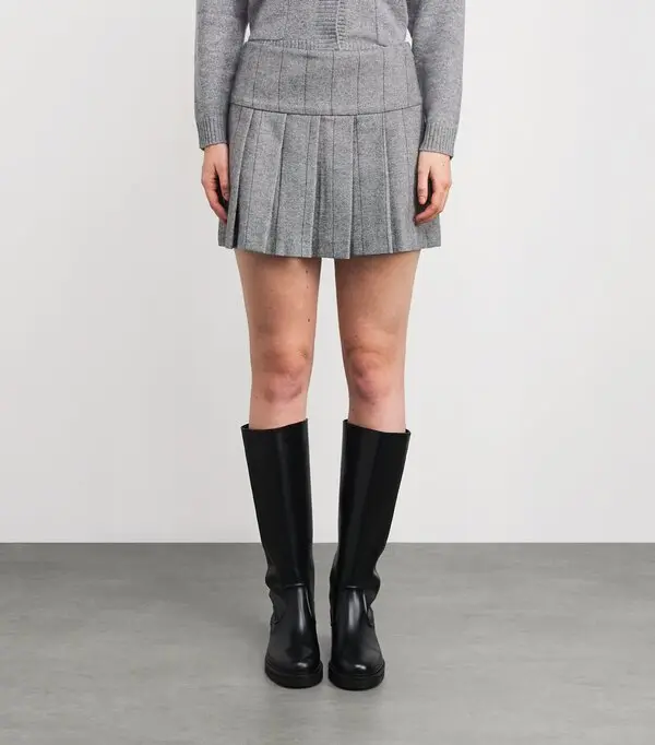 Max & Co. Wool-blend Pleated Mini Skirt