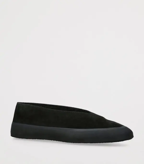 Le Monde Beryl Suede-shearling Apres Ski Flats