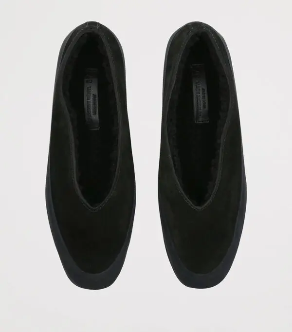 Le Monde Beryl Suede-shearling Apres Ski Flats