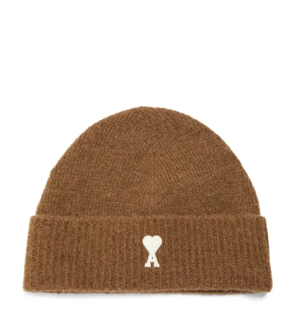 Ami Alpaca-blend Beanie - Brown