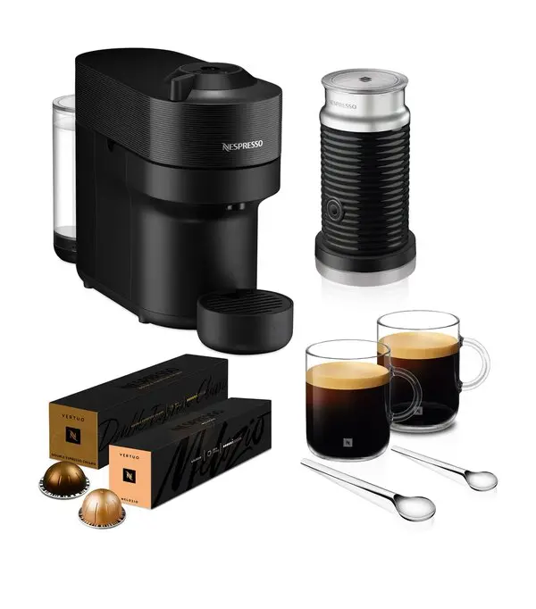 NESPRESSO Vertuo Pop Coffee Machine Bundle - Black