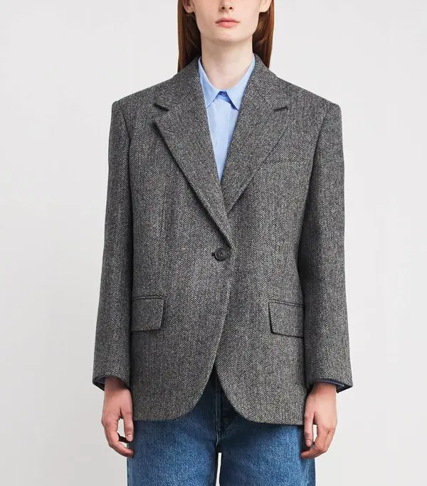 Max Mara Virgin Wool Tweed Blazer