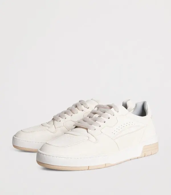 Eleventy Deerskin Low-top Sneakers
