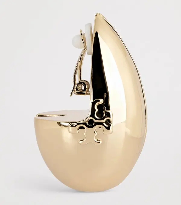 Tory Burch Wave Clip-on Earrings - Gold