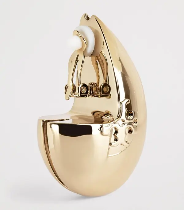 Tory Burch Wave Clip-on Earrings - Gold