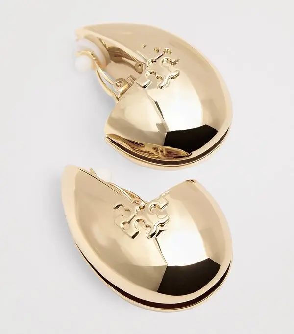 Tory Burch Wave Clip-on Earrings - Gold